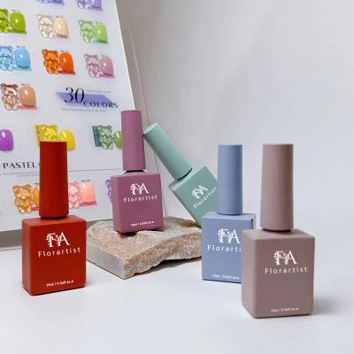 China Custom 8ml 10ml 12ml 15ml UV Gel Nail Polish Bottles with Brush Coating - Private Label Cosmetic Packaging for sale