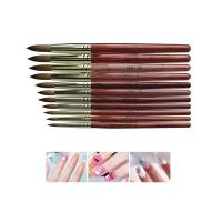 China Professional Kolinsky Acrylic Nail Brush Set - 11 Different Sizes with Custom Branding Options for Wholesale for sale