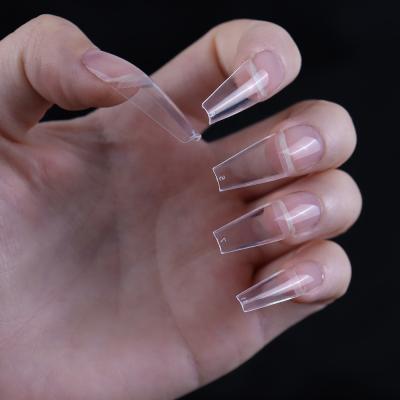 China Private Label Full Cover Soft Gel Nail Tips - 1000+ Colors Available with 1oz/2oz Jar Packaging Options for Professional Nail Extensions for sale