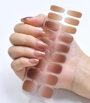 China OEM Semi-Cured UV Gel Nail Sticker Wraps with Lamp - 1000+ Colors Available in 1kg Bulk or Bottle Packaging for sale