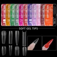 China Wholesale High Quality Extension Matte Nail Tip More Styles Full Cover Soft Gel French Nail Tips for DIY for sale