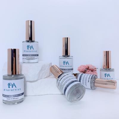 China OEM 15ml Free Non Toxic Easy to Remove Magic Liquid Magic Nail Gel Remover Nail Polish Cleaner Tools for Beauty Nail for sale