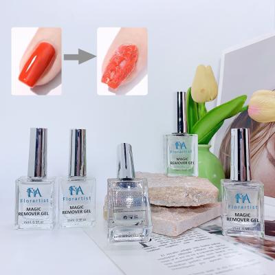 China Popular Nail Care Harmless Magic Remover Nail Gel OEM/ODM Free Private Label Nail Gel Polish Remover With Steel Push for sale