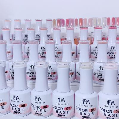 China Long Lasting Rubber Base Gel 15ml Wholesale Supplies Oem Bulk 100 Colors Rubber Base Gel Uv Nail Rubber Base Coat for sale
