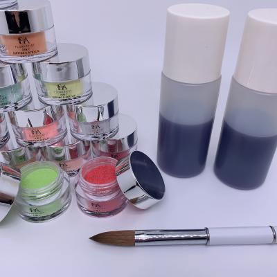 China Private Label French Style Super White 2 in 1 Acrylic Dipping Powder Smooth Custom Color Acrylic Dip Powder for Nail Supply for sale
