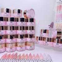 China 0.5oz Crystal Clear Jar Best Seller Wholesale Nail Dipping Pink Acrylic Powder with Private Logo for sale