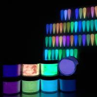 China Wholesale Bright and Clean Glow in the Dark Nail Powder Acrylic Dipping Powder for sale