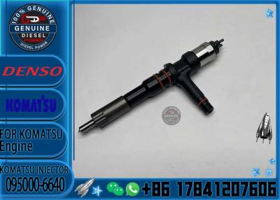 China Genuine New Diesel Nozzle Fuel Injector 095000-6640 6251-11-3200 6251-11-3201for KOMATSU SAA6D125E-5C/5D Engine for sale