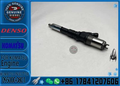 China 095000-0801 Auto Engine Parts Diesel Common Rail Fuel Injector 6156-11-3100 for Komatsu 6D125 Engine for sale