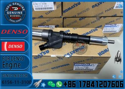 China 095000-1211 New Diesel Fuel Injector 6156-11-3100 for Komatsu Excavator Pc400-7 Pc450-7 6156-11-3300 6156-11-3301 for sale