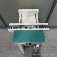 China SMT Monorail PCB Handling Conveyor With One-key Bidirectional Switching Ball Screw Manual Adjustment And Anti-static Belt For PCB Assembly Line for sale