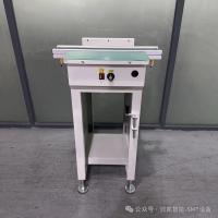China SMT Monorail PCB Handling Conveyor With One-key Bidirectional Switching Ball Screw Manual Adjustment And Anti-static Belt For PCB Assembly Line for sale