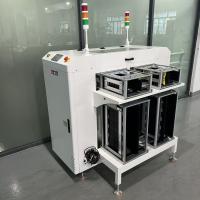 China SMT Dual-Rail PCB Unloader Machine with Dual-Track Synchronous Conveying ESD Magazine Storage and PLC Intelligent Control for sale