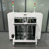 China SMT Dual-Rail PCB Unloader Machine with Dual-Track Synchronous Conveying ESD Magazine Storage and PLC Intelligent Control for sale