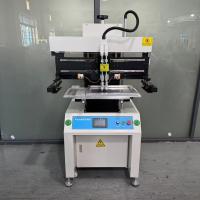 China Semi-automatic SMT Solder Paste Printer with ±0.01mm Printing Accuracy, 700×320mm Printing Table, and PLC Control System for sale