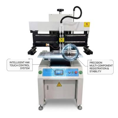 China Fully automatic solder paste printing machine, flatbed screen printing machine for sale