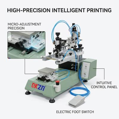 China The small pneumatic screen printing machine comes pre-assembled and tested, ready to use right out of the box, and is easy to operate, allowing beginners to quickly get started. for sale