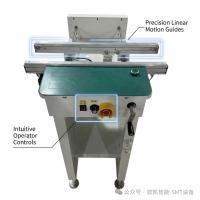 China SMT Transfer PCB Conveyor with 6mm Synchronous Pulley Belt, Adjustable PCB Conveyor and 10KG Rated Load for SMT Equipment for sale