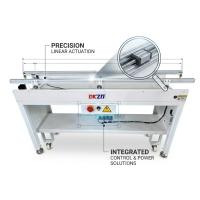 China SMT Single-Rail Pcb Inspection Conveyor With Adjustable 50-350mm PCB Width And 900±50mm Transmission Height Featuring 4mm Widened Belt Pulley for sale