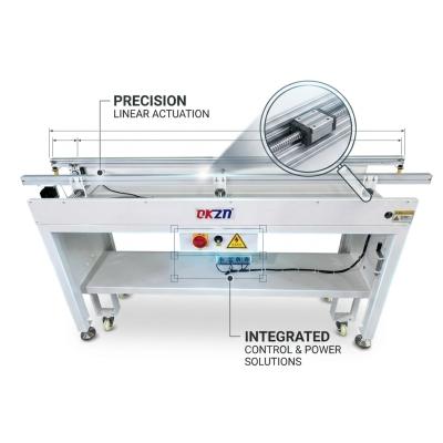 China SMT Single-Rail Pcb Inspection Conveyor With Adjustable 50-350mm PCB Width And 900±50mm Transmission Height Featuring 4mm Widened Belt Pulley for sale