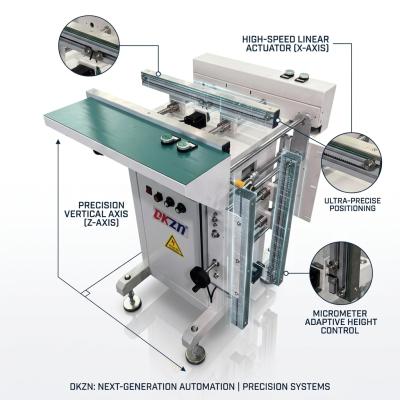 China SMT Single-Rail Pcb Belt Conveyor With Adjustable Width 50mm To 350mm And Height 900±50mm For PCB Production Lines With Standard Load 2KG for sale