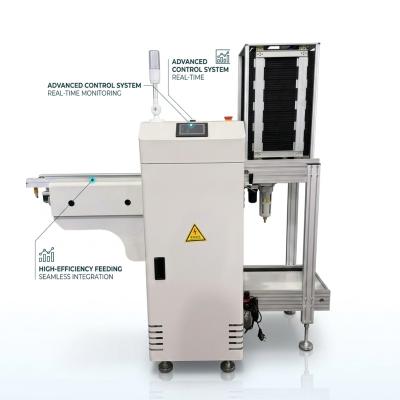 China SMT Fully Automatic PCB Loader Unloader With Bidirectional Conveying PLC Intelligent Control And Adjustable Lifting Pitch for sale