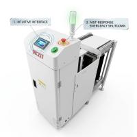 China L-shaped Rear-exit PCB Unloading Machine with PLC Intelligent Control and SMEMA Universal Interface for SMT Corner Applications for sale
