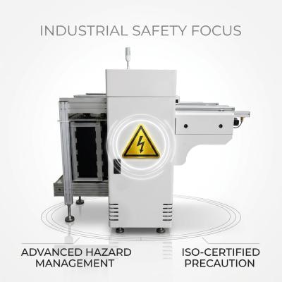 China SMT-250 Dual-Rail PCB Unloader Machine With Dual-track Synchronous Conveying PLC Intelligent Control And Adjustable Lifting Pitch for sale
