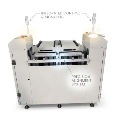China Compact Fully Automatic SMT Dual Track Board Loader Designed to Optimize Space Utilization While Maintaining High Speed and Operation for sale