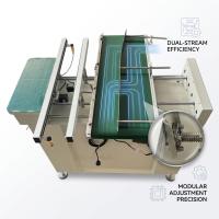 China Double-track Mesh Belt Connecting Platform, Width Adjustment 50-350mm Pcb Belt Conveyor for sale