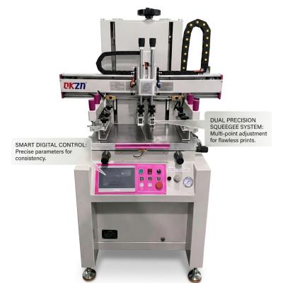 China 50*70 Flatbed Screen Printing Machine with 500×700mm Printing Area, ±0.05mm Accuracy and Pneumatic Servo Drive for sale