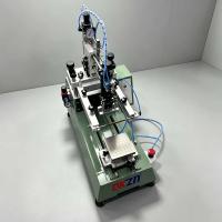 China Small semi-automatic pneumatic screen printing machine, flat logo screen printing machine for sale