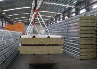 China Energy Saving 50mm 100mm Rock Wool Sandwich Roof Panel for sale