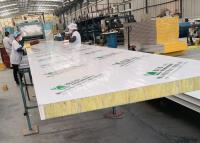 China Sound Absorption Wall Roof Rock Wool Sandwich Panel for sale