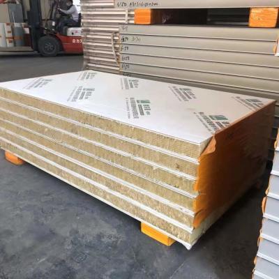 China S Type Connection Side Rockwool Sandwich Wall Panel With Thermal Insulation for sale