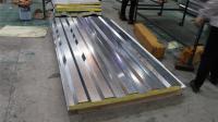 China Galvanized Steel Sheet Glass Wool Sandwich Panel Light Weight Wall Panel For Clean Room for sale