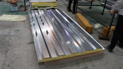 China Galvanized Steel Sheet Glass Wool Sandwich Panel Light Weight Wall Panel For Clean Room for sale