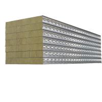 China 150mm Thickness Rock Wool Sandwich Panel Fireproof Oven Panel Insulation Panel for sale