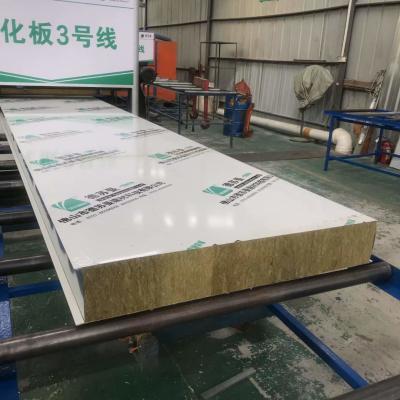China Customization 150mm Industrial Pharmaceutical Rock Wool Wall Sandwich Panel Building for sale