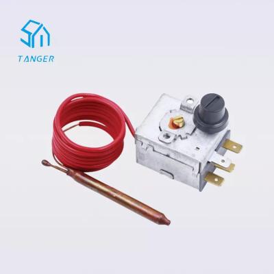 China Manual Reset Capillary Tube Thermostat 0.5A 250V 1000mm Capillary Length for Heating Control for sale