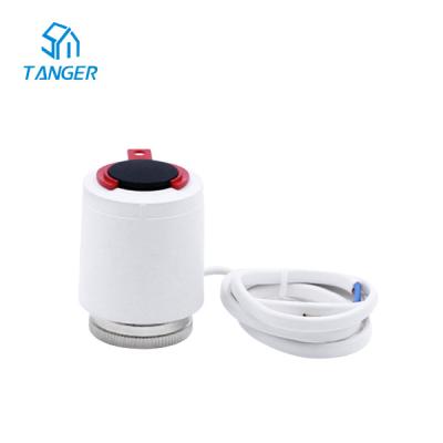 China 230v Underfloor Heating Thermal Actuator Normally Open First Open 4mm Stroke for sale