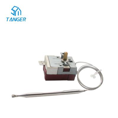 China High Temperature Adjustable Capillary Thermostat 0-120C 16A 250V for Water Heater Pizza Oven for sale