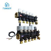 China 11 Port 6 Port 4 Port 5 Zone Underfloor Heating Manifold with Pump Mixing Valve Unit 37mm for sale