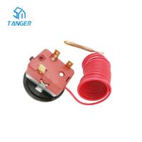 China Knob Adjustable Capillary Thermostat 2500mm 0-120C 250V AC 16A for sale