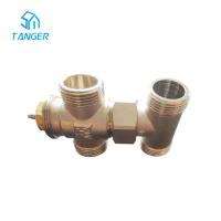 China 4 Way Straight Radiator Valve 3/4 Inch for Towel Radiator Underfloor Heating TRV DN20 for sale