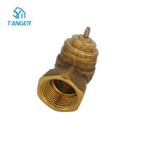 China PN16 Hex Nut Radiator Valve 3/4 Inch High Flow Rate Kvs 4.5 for Underfloor Heating for sale