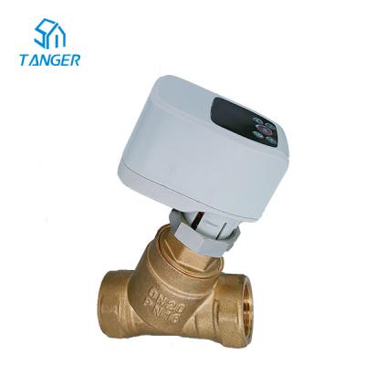 China HVAC Electric Proportional Valve Actuator DN20 24V 0-10V Screw Drive 100N for sale