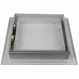 China External 10x10 Rectangular Aluminum Access Panel 12.5mm Frame Gypsum Board Inlay for sale