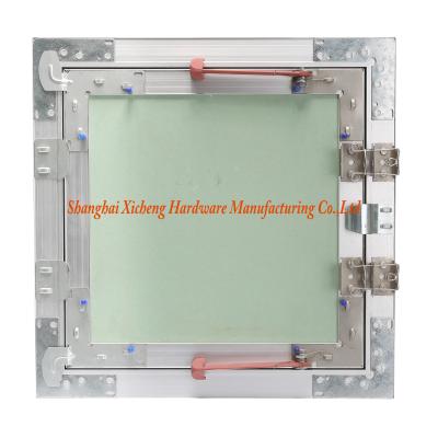 China Spring Open System Aluminum Access Panel with Red Hook - 200x200mm to 600x600mm Sizes for Drywall Ceiling Installation for sale
