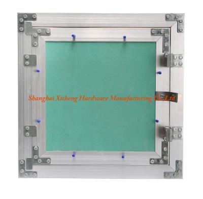China XC-APA-002 Light Aluminum Frame Access Panel with Green Plasterboard 200x200mm to 600x600mm Low Height Push Lock for sale